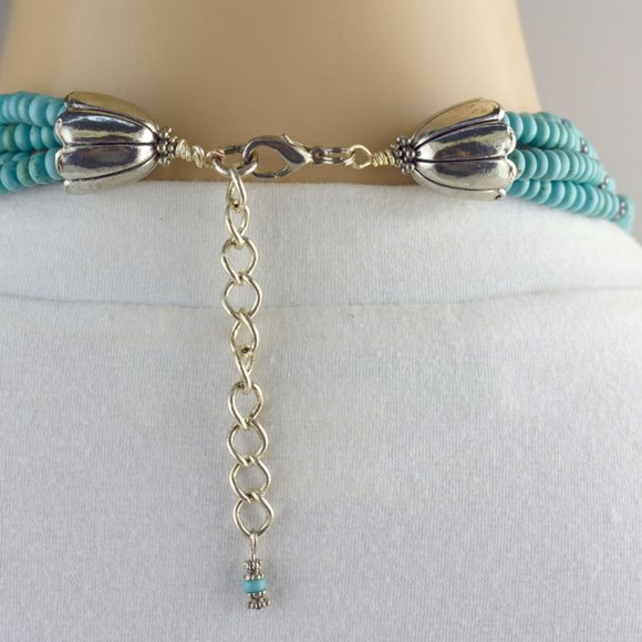 BG Designs | Jewelry | Multi Layered Turquoise Cross Necklace Set ...